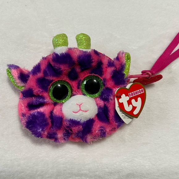 Ty | Toys | Ty Plush Keychain In Pink And Purple | Poshmark
